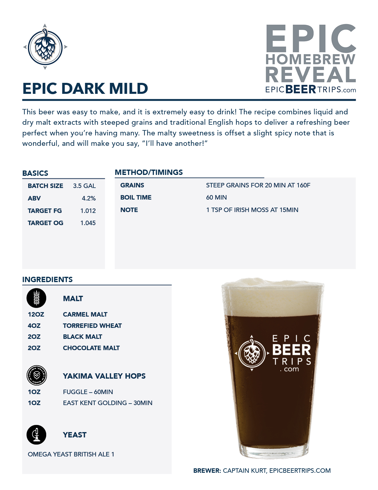Epic Dark Milds Homebrew Reveal - EpicBeerTrips.com